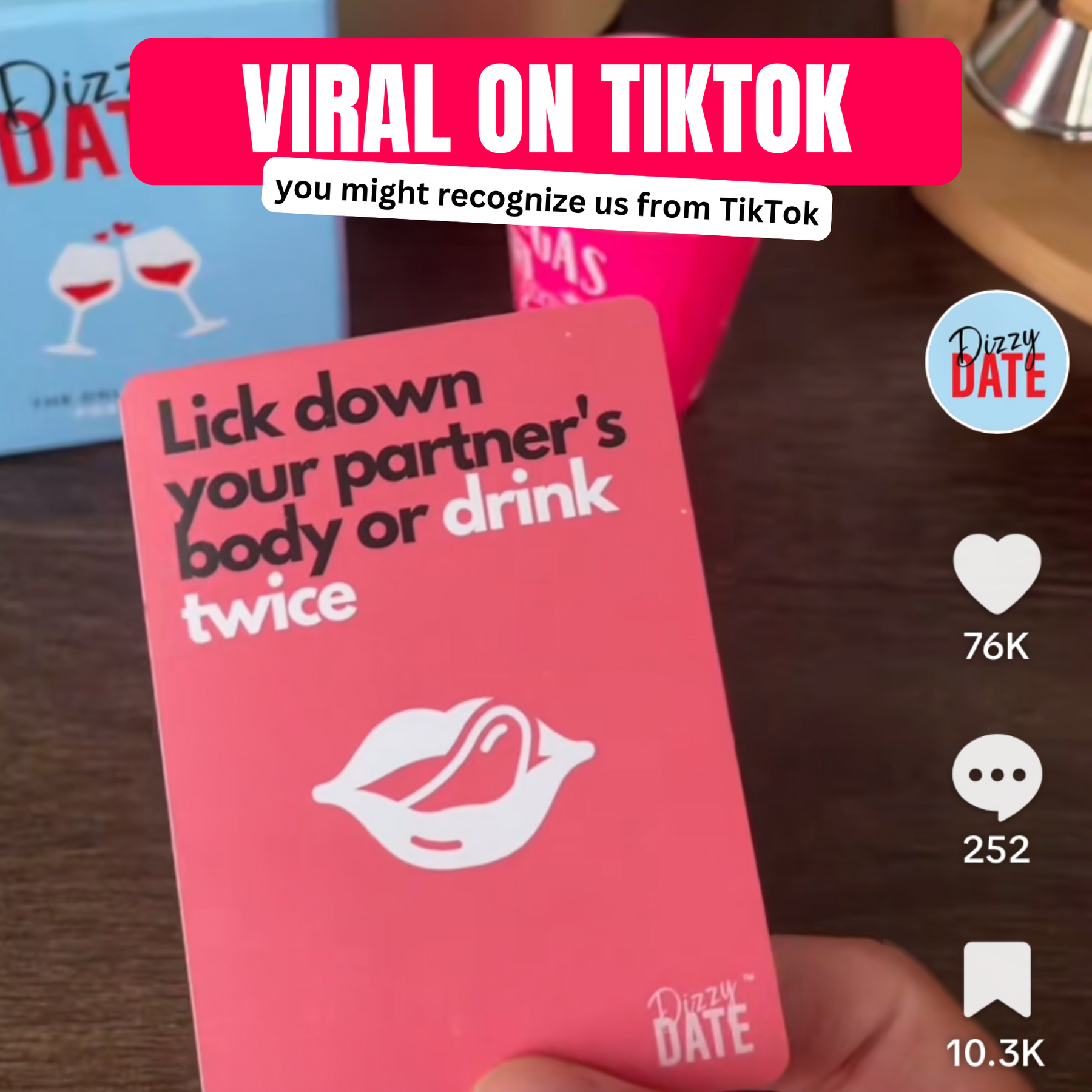 Dizzy Date - The Card Game for Couples, Date Nights, Game Nights, and ...